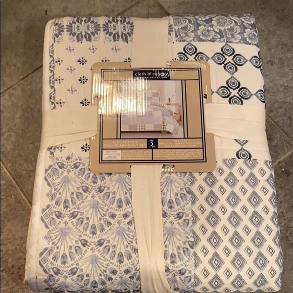 cloth & canopy | Bedding | Cloth Canopy Mixed Tile Queen Quilt Set ...